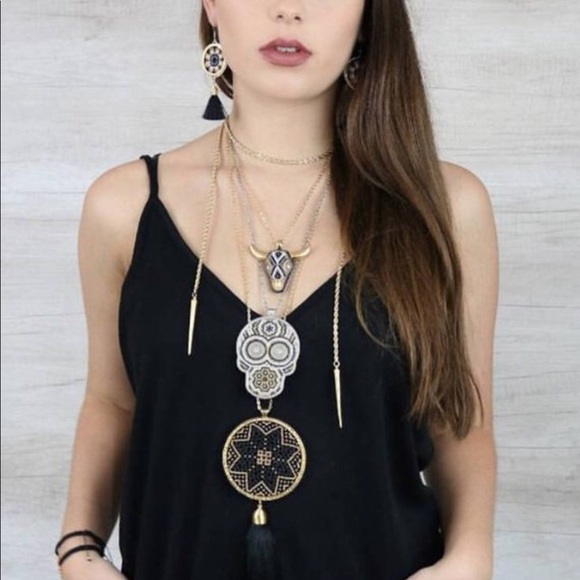 Morena Corazon | Jewelry | New Hand Crafted Beaded Skull Pendant ...